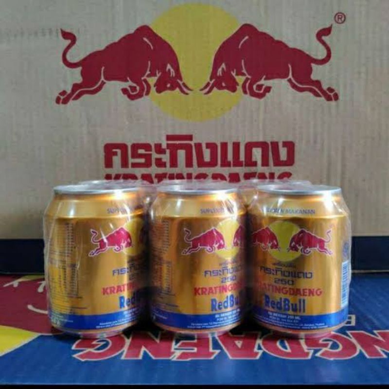 Jual Red Bull Kratingdaeng Minuman Energi Kemasan Kaleng 250ml | Shopee ...