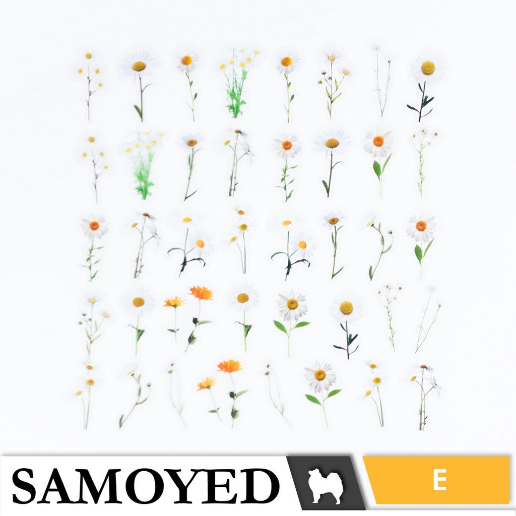 Jual SAMOYED STKRDA Stiker Estetik Alam / Bunga / Daun / Jamur / Nature ...