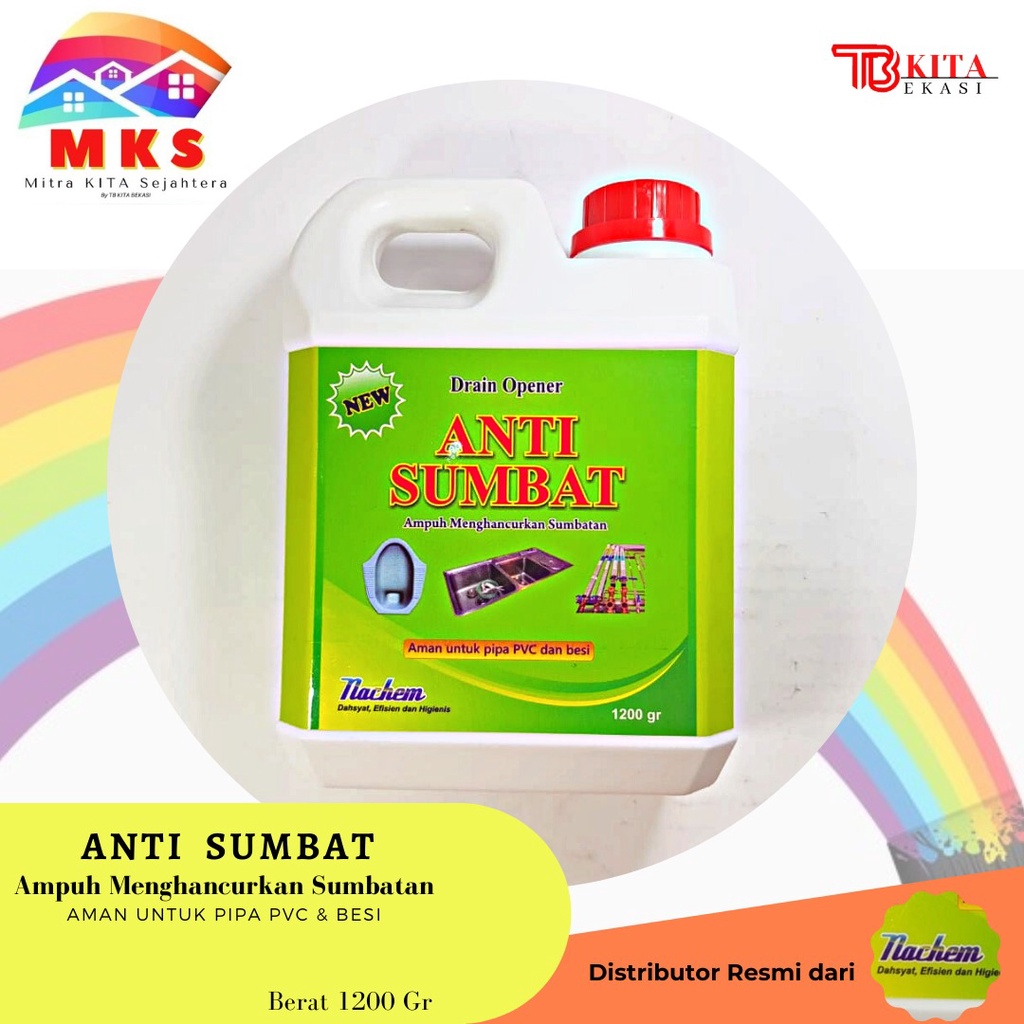 Jual ANTI SUMBAT NACHEM 1200GR/ANTI MAMPET UNTUK KAMAR MANDI/ ANTI ...