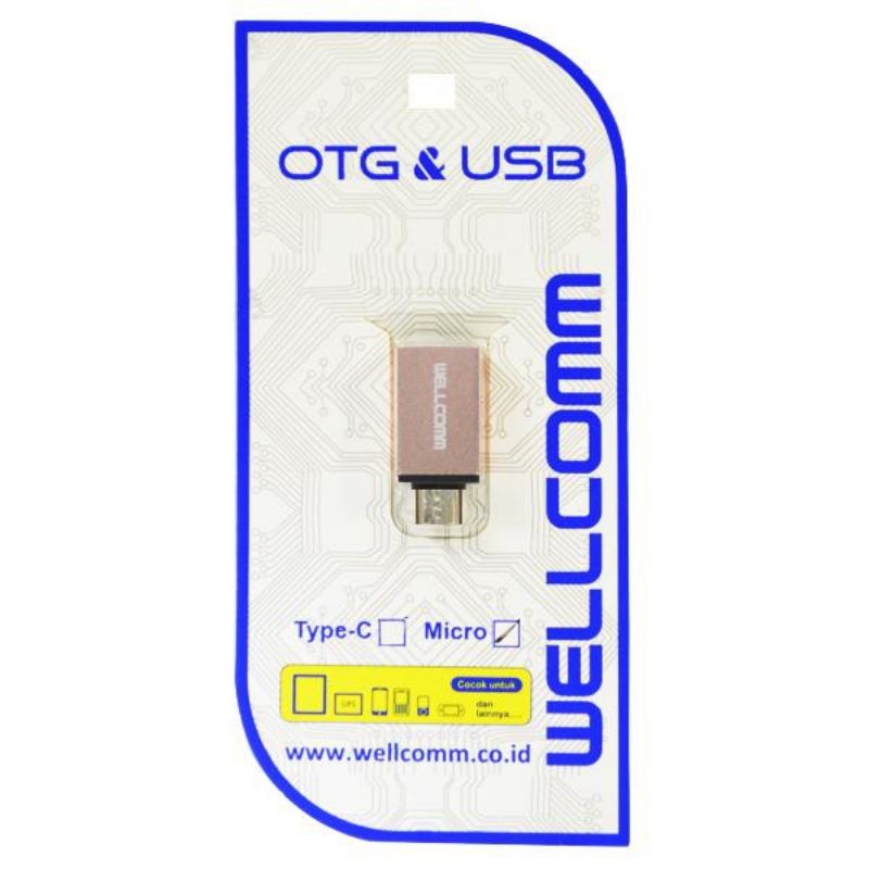 Jual USB OTG WELLCOMM USB MICRO UNTUK TRANSFER DATA ORIGINAL | Shopee ...