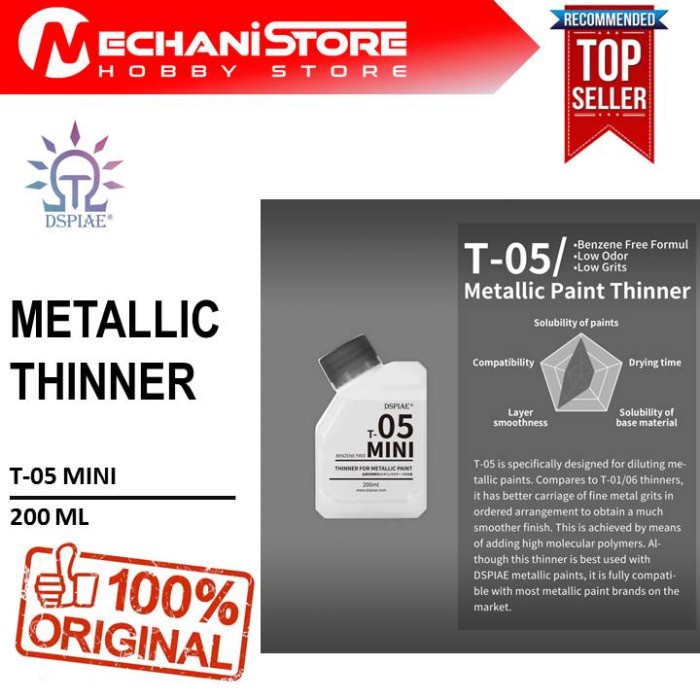 Jual DSPIAE METALLIC THINNER T-05 200 ML - ALT GAIA T-09 MRHOBBY ...