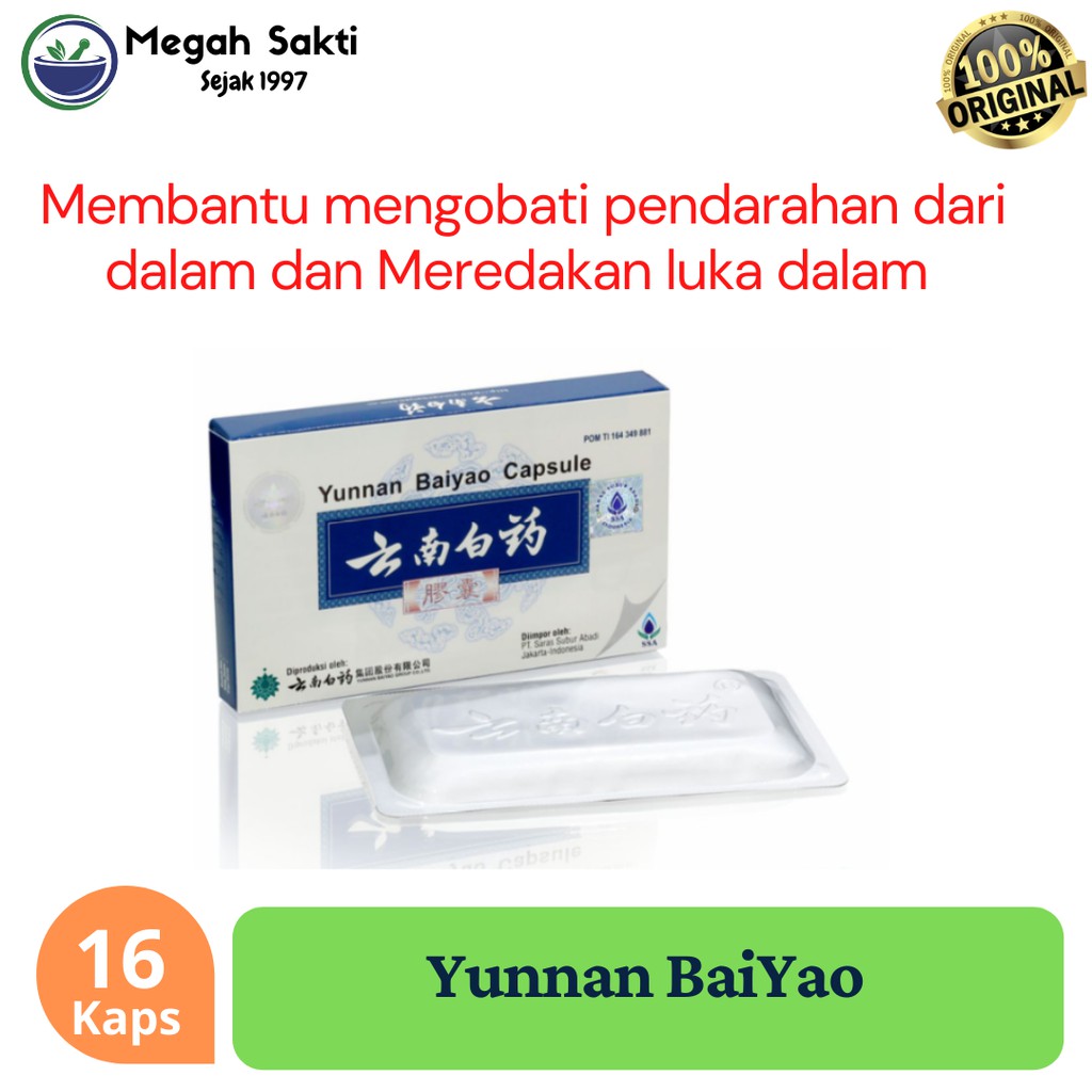 Jual MGS - Yunnan Baiyao - Obat Luka Dalam, Memar, Wasir, Pendarahan ...