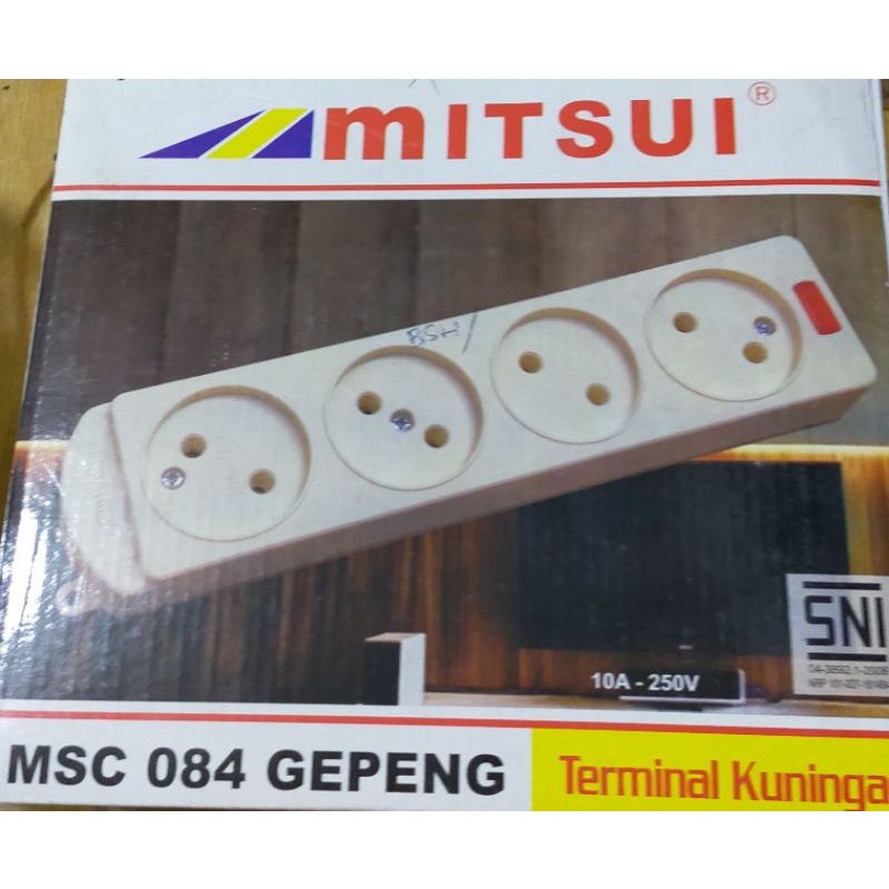 Jual stop kontak Mitsui gepeng msc084 terminal Kuningan | Shopee Indonesia