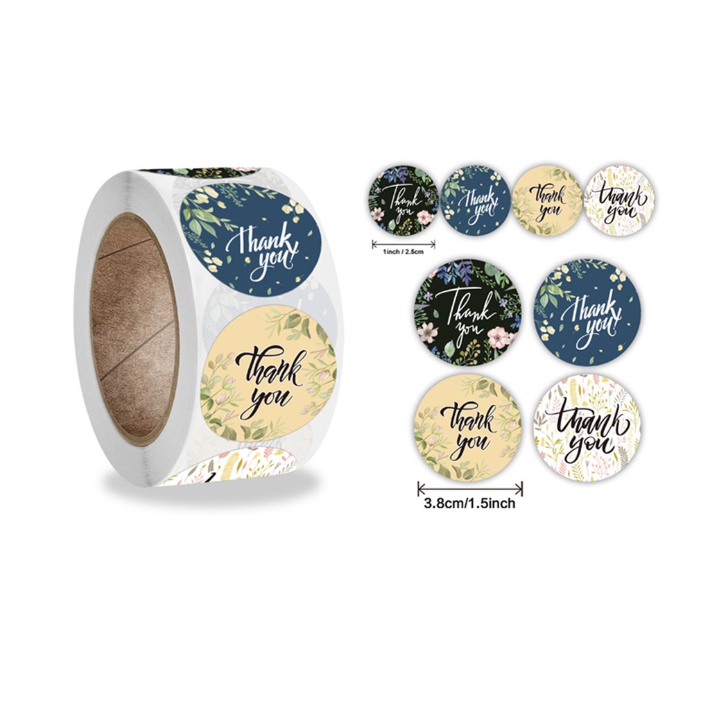 Jual Sticker Thank You | Stiker Label Segel Ucapan Terima Kasih | seal ...