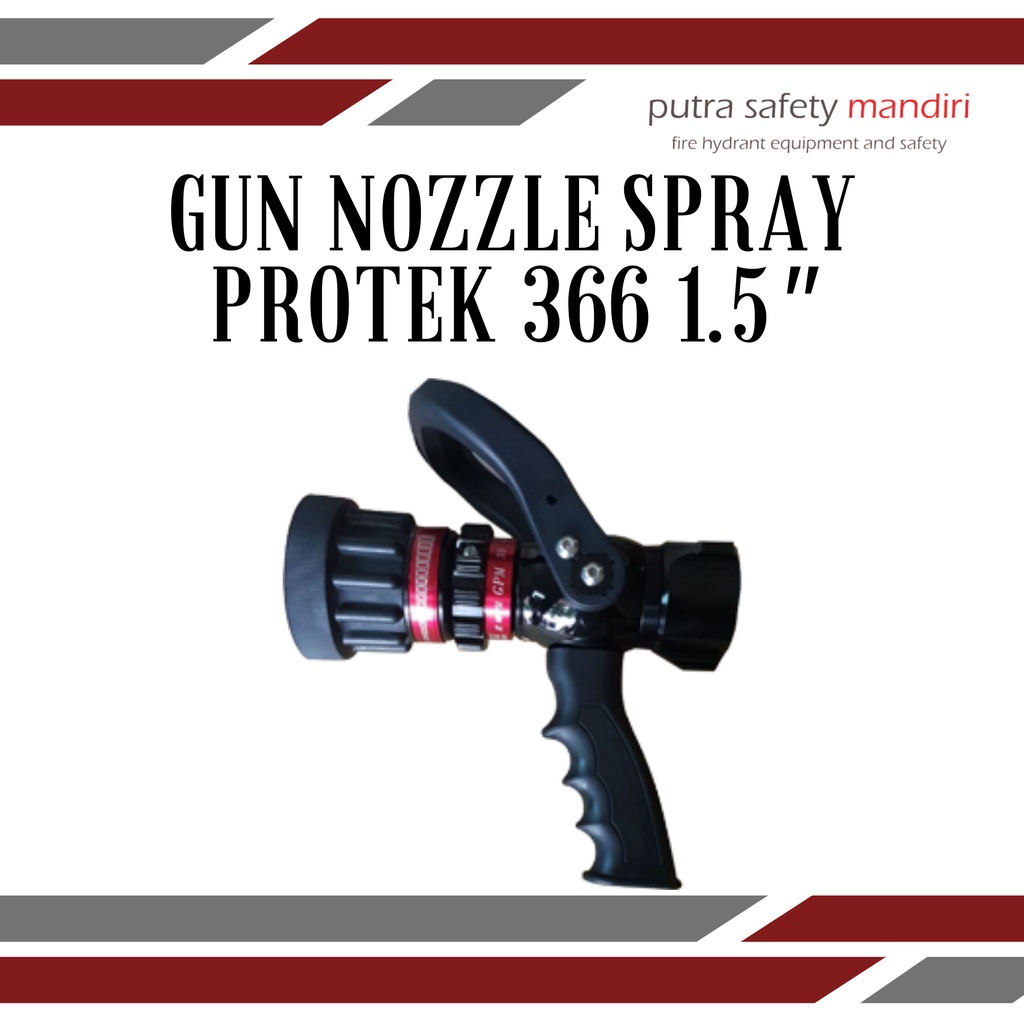 Jual GUN NOZZLE WATER SPRAYER PROTEK 1.5" - 2.5" 10 BAR KEPALA SELANG ...