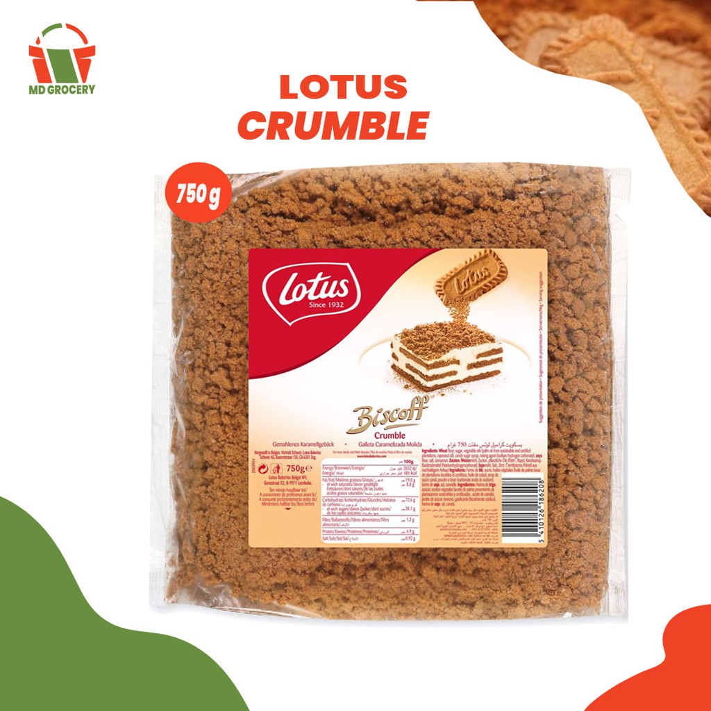 Jual LOTUS BISCOFF CRUMBLE 750 GR | Shopee Indonesia
