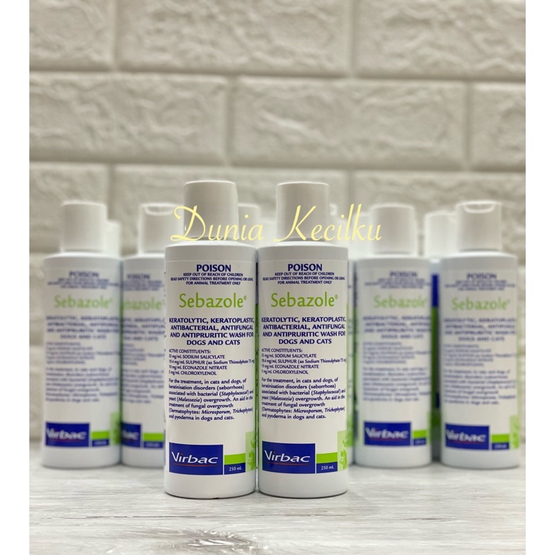 Jual Sebazole Shampoo 250 ML Shampoo Anti Jamur Anti Bakteri Kucing dan ...