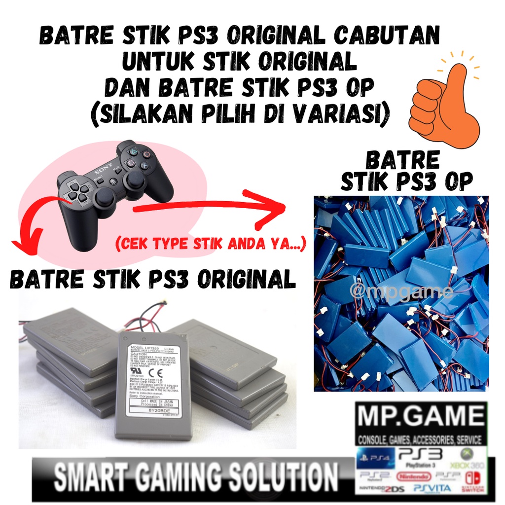 Jual Batre Battery Batrai Batre Stick Stik PS3 Original Seken & Ori ...
