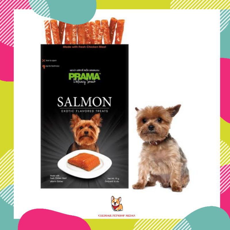 Jual Prama Snack Anjing Rasa Salmon / Prama dog Snack Salmon flavor ...