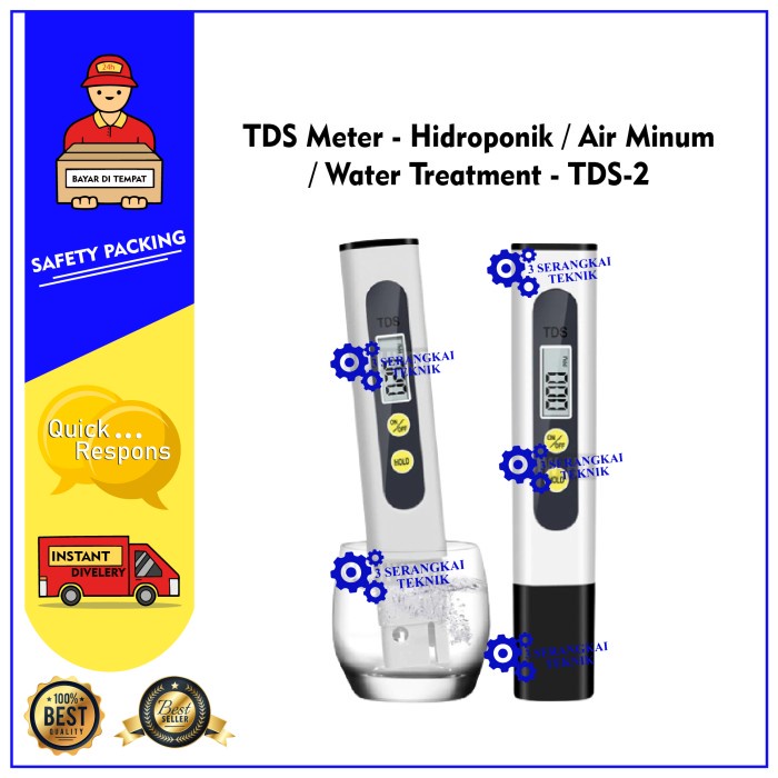 Jual TDS Meter - Hidroponik / Air Minum / Water Treatment - TDS-2 | Shopee Indonesia