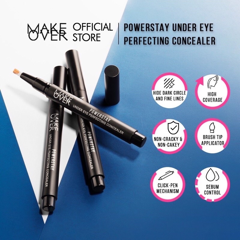Jual [ORIGINAL] MAKEOVER POWERSTAY UNDER EYE PERFECTING CONCEALER ...
