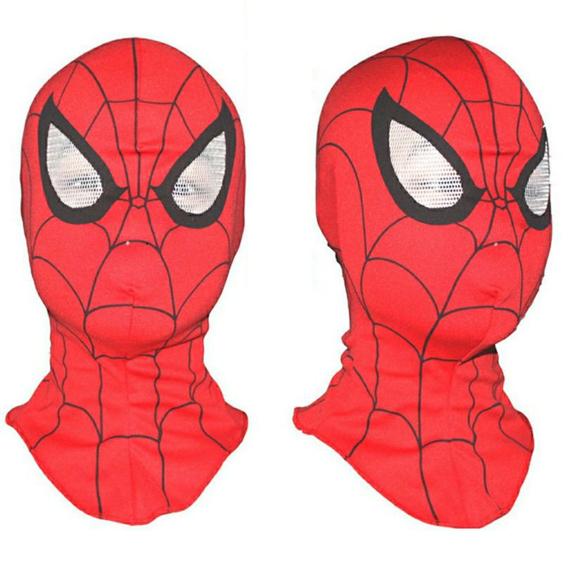 Jual topeng spiderman kain masker kain spiderman kostum spiderman ...