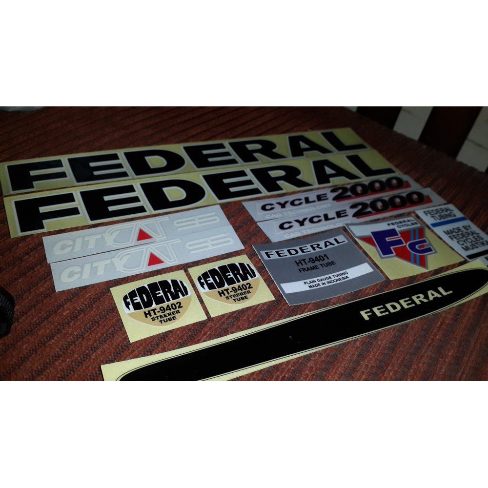 Jual Terpopuler Sticker Sepeda Federal Citycat - Frame Gelap Baik ...