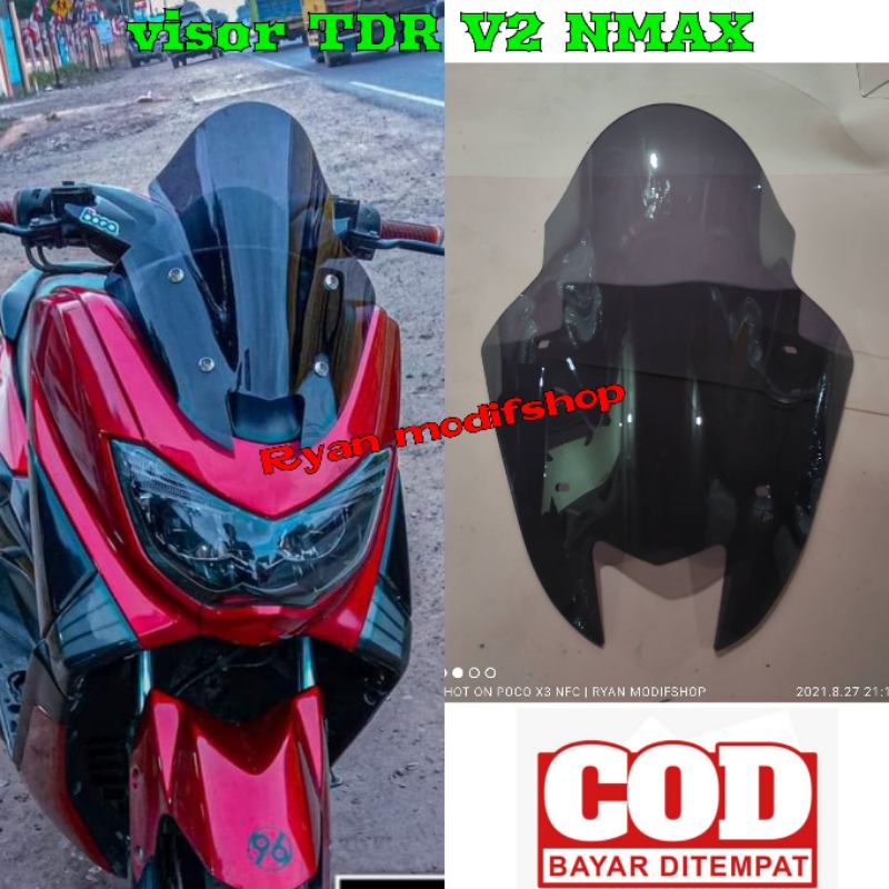 Jual VISOR TDR V2 NMAX OLD ALL NEW NMAX 2020 2021 WINSIL TDR NMAX ...
