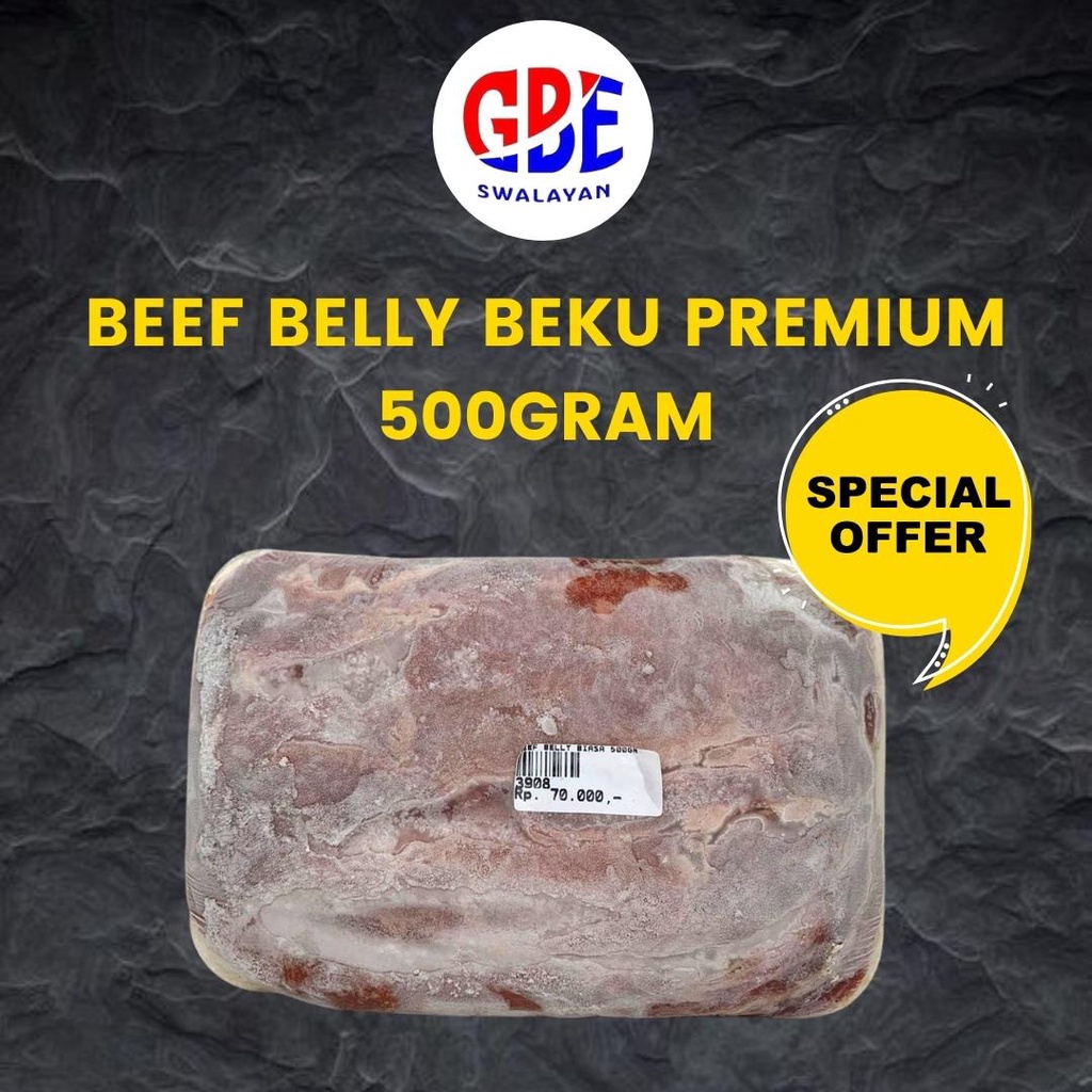 Jual DAGING BELLY BEKU PREMIUM | BEEF BELLY FROZEN | 500 GRAM PREMIUM ...