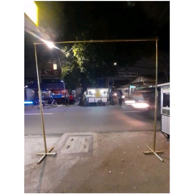 Jual SALE TIANG BACKDROP BESI 1 LAYER DEKORASI / GAWANGAN DEKORASI ...