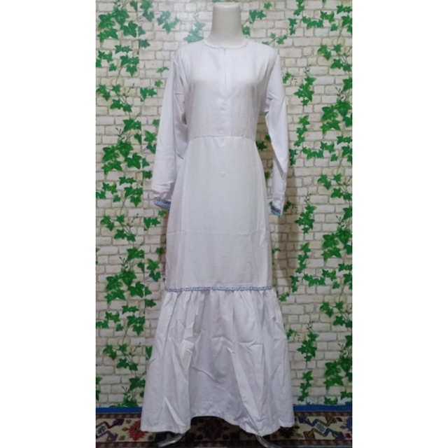 Jual Gamis putih derlyta scraf | Shopee Indonesia