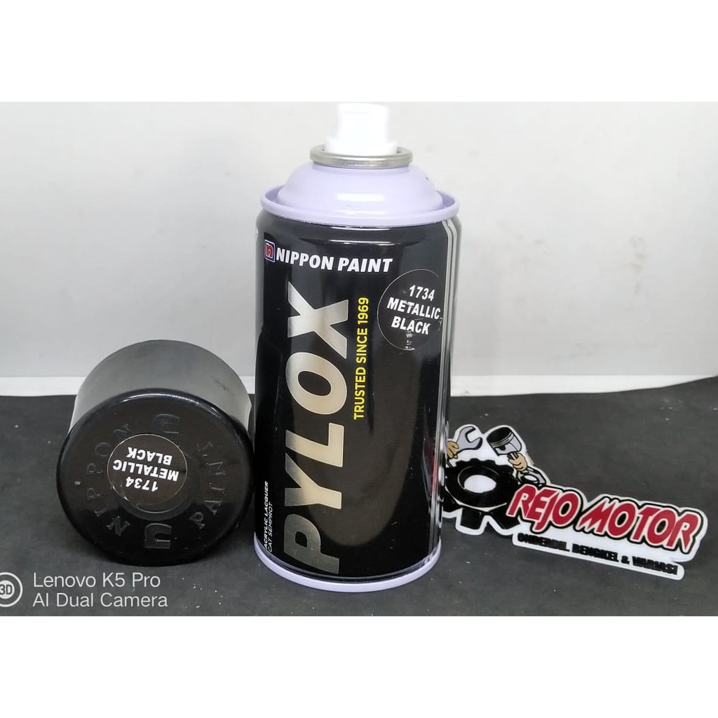 Jual PILOX/PYLOX /SOLID COLOURS & METALLIC COLOURS/ 1734 METALLIC BLACK ...