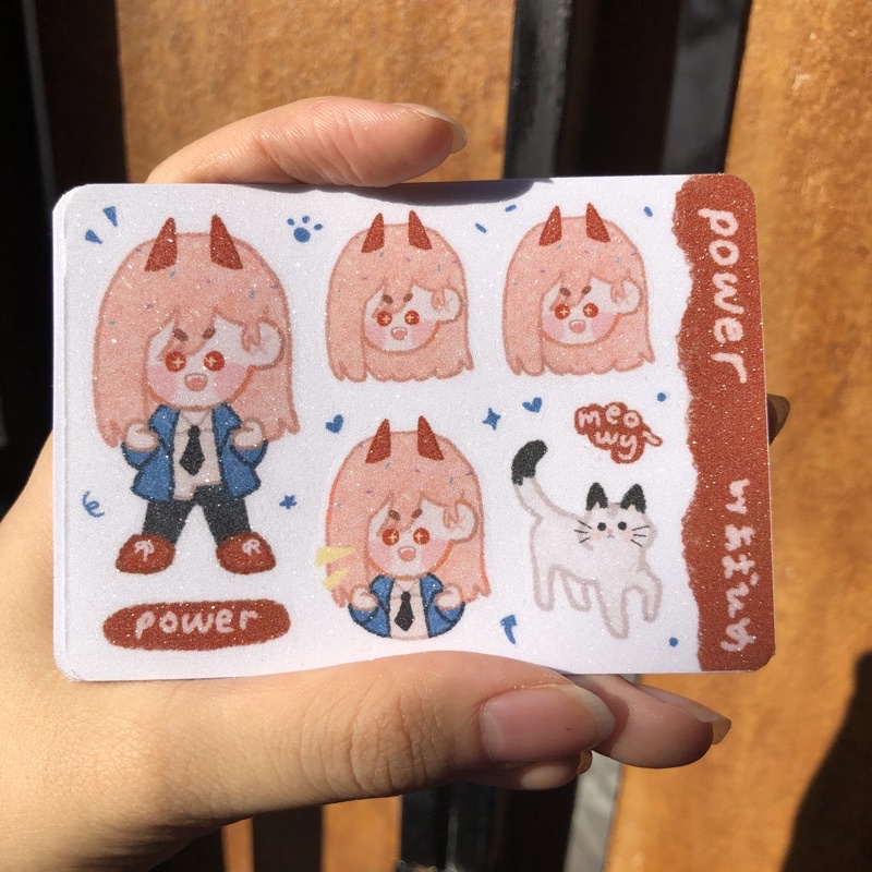 Jual Chainsawman Merch | Keychain Stiker Standee CSM Aki Hayakawa Power ...