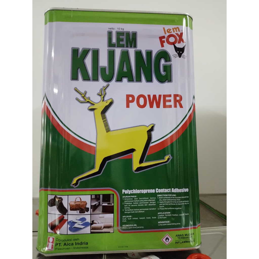 Jual JUAL LEM FOX KIJANG POWER BLEK BESAR 10 KG LEM KUNING LEM KAYU,HPL ...