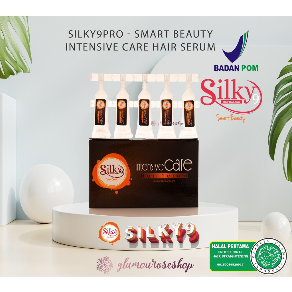 Jual SILKY9 INTENSIVE CARE HAIR SERUM/IC SERUM/COLLAGEN SERUM (BOX BESAR 5MLX25)(BOX KECIL 5MLx5 ...