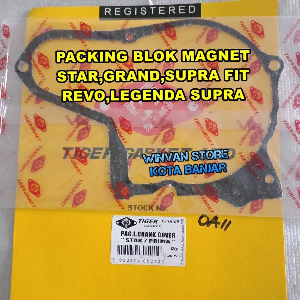 Jual Paking perpak gasket packing magnet Astra Star Prima Grand Legenda ...
