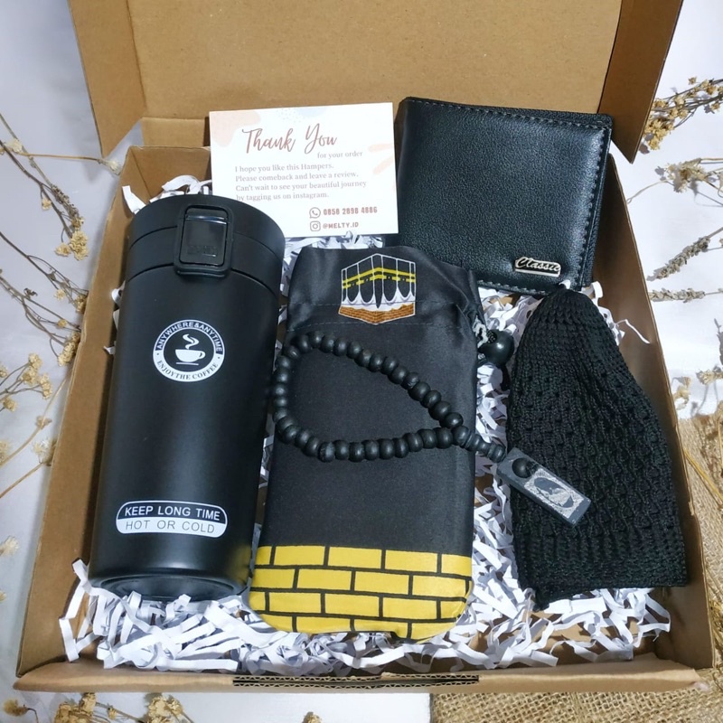 Jual paket gift hampers box travel set black | Shopee Indonesia