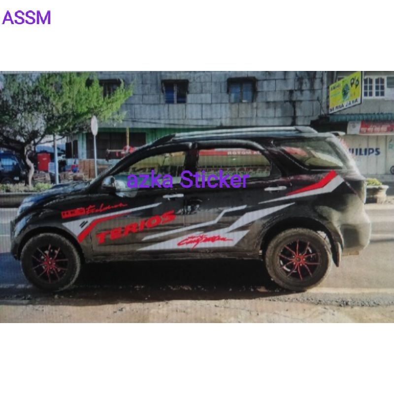 Jual striping sticker cutting sticker striping Sticker mobil Terios ...