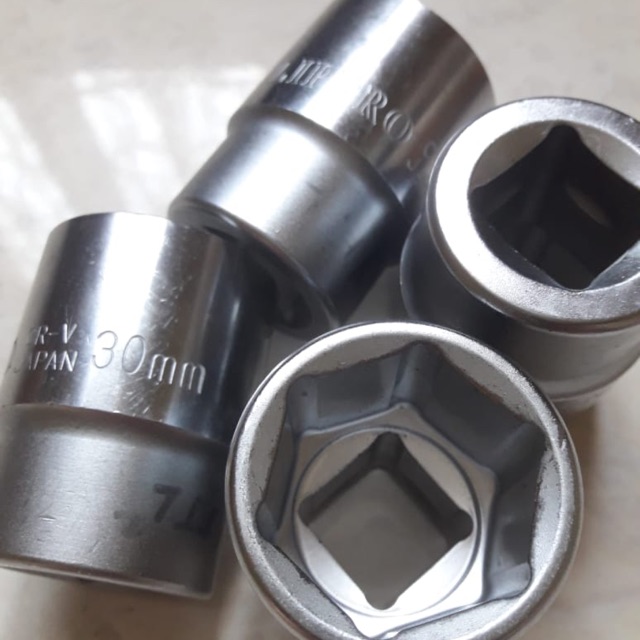 Jual Mata Sok 30mm 6PT 1/2 LIPPRO Original Mekanik Tools Kunci Sock | Shopee Indonesia