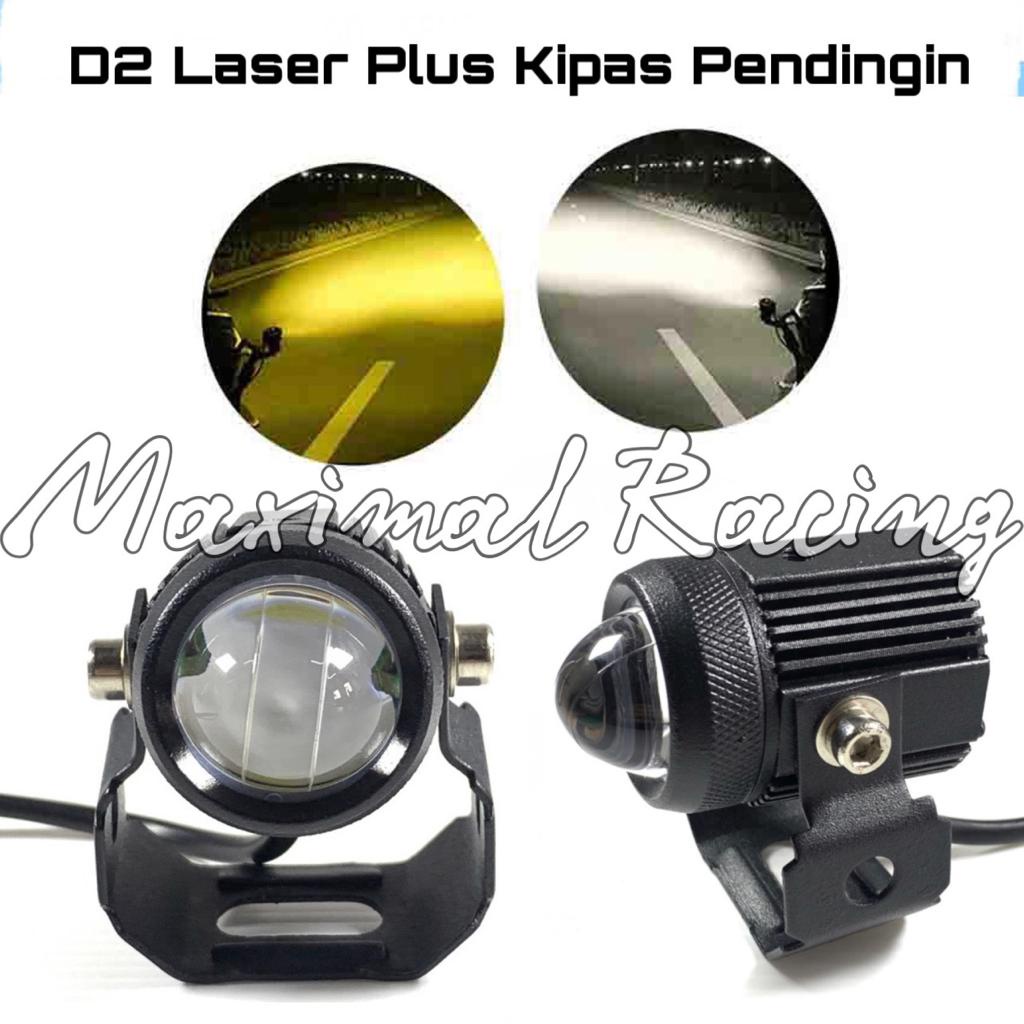 Jual Lampu Tembak PLus Kipas Sorot Motor LED Laser D2 Foglamp Mini ...