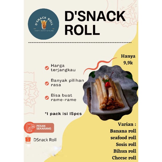 Jual (termurah)ANEKA SNACK ROLL | Shopee Indonesia