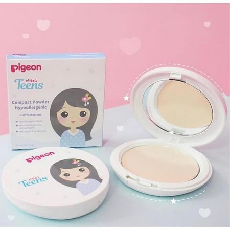 Jual PIGEON TEENS COMPACT POWDER HYPOALLERGENIC 14 Gr (BIRU) | Shopee ...