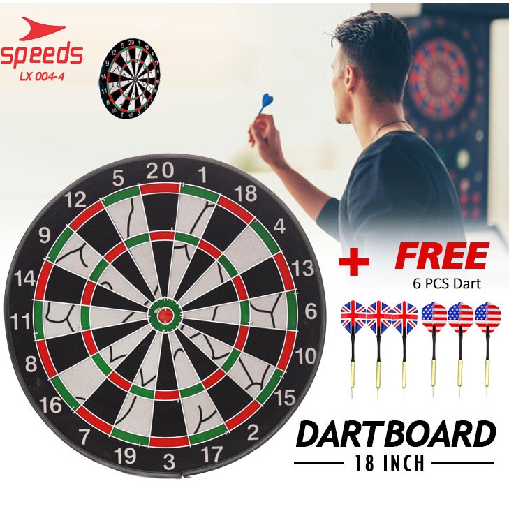 Jual SPEEDS Dart Game Dartboard GAME BESAR 18in Papan Dart Panahan ...
