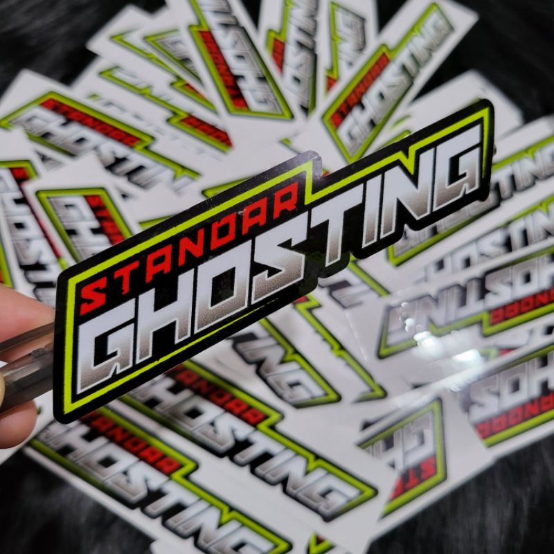 Jual stiker kata2 sticker standar ghosting | Shopee Indonesia