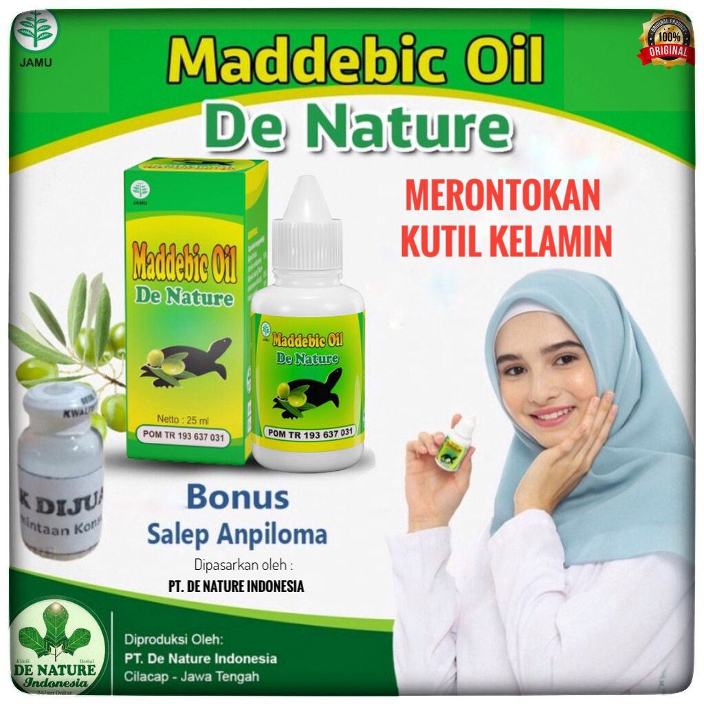 Jual Maddebic Oil DeNature Obat Kutil Kelamin Papiloma HPV Kondiloma ...