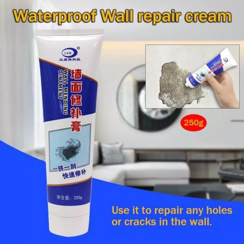 Jual WALL REPAIR PASTE 250G / PASTA DEMPUL TEMBOK / PENAMBAL TEMBOK ...