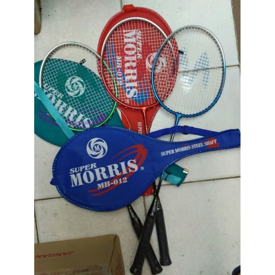 Jual RAKET BADMINTON MORRIS FRAME TEBAL BESAR MURAH FREE TAS 3/4 ...