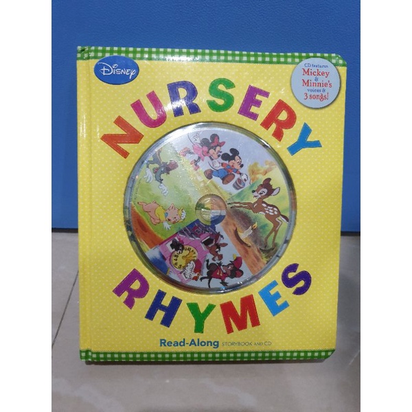 Jual ok3 Disney - Nursery Rhymes read along storybook and CD - buku ...