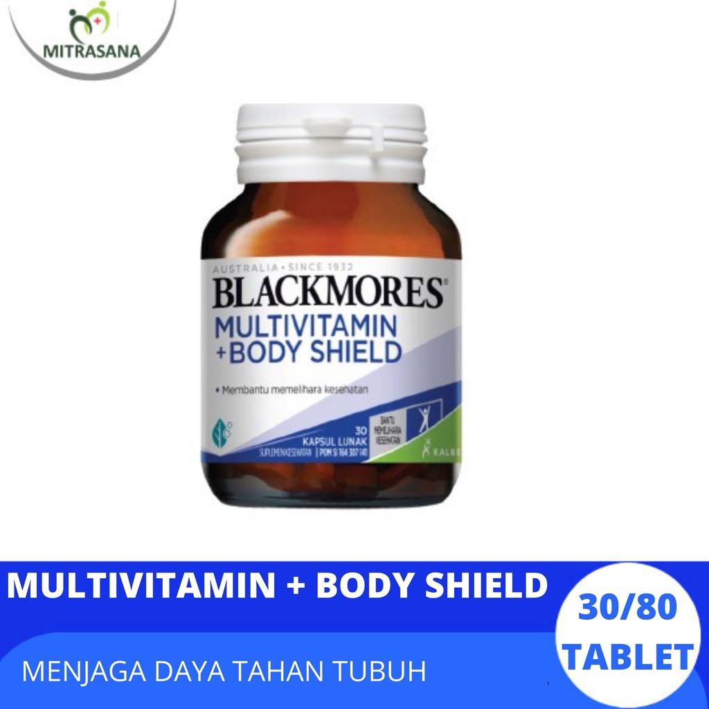 Jual Blackmores Multivitamin + Body Shield isi 30 | Meningkatkan Imun ...