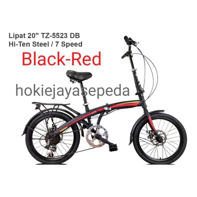 Jual Sepeda Lipat 20" TURANZA rem disc bearings operan 7 speed by ...
