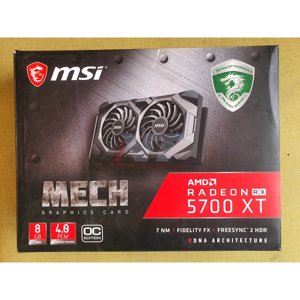 Jual MSI RX 5700 XT Mech OC 8GB GDDR6 | Shopee Indonesia