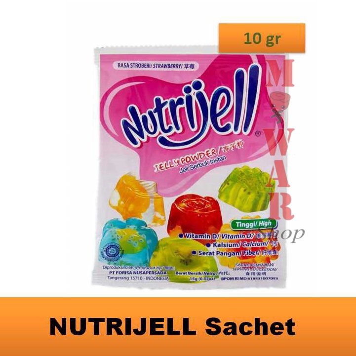 Jual NUTRIJELL Agar - Agar Jelly Rasa Strawberry Nutrijell Aneka Rasa ...
