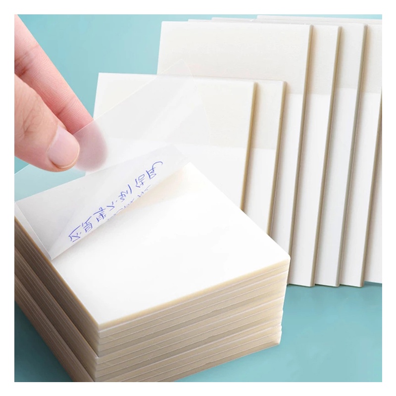 Jual Sticky Notes Transparan 50 lembar anti Air tahan air / Transparent ...