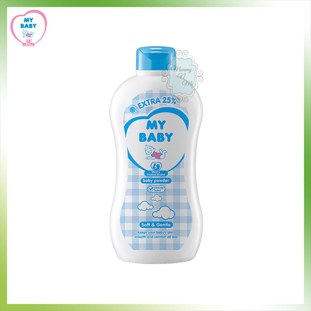 Jual my baby powder botol 135 + 34gr bedak bayi biru soft & gentle ...
