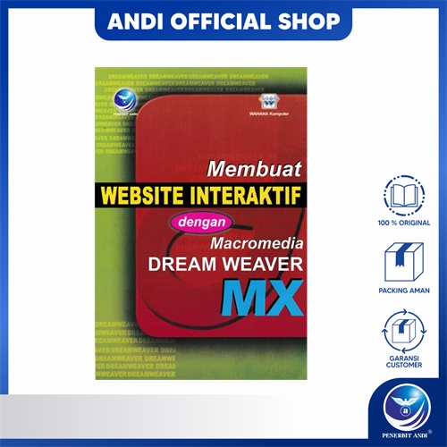 Jual Penerbit Andi - Membuat Website Interaktif Dengan Macromedia Dreamweaver MX | Shopee Indonesia