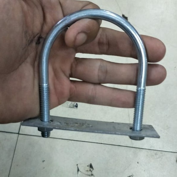 Jual Hemat Clamp Ubolt U Pipa 2" Inch + Plat Putih Galvanis Murah ...