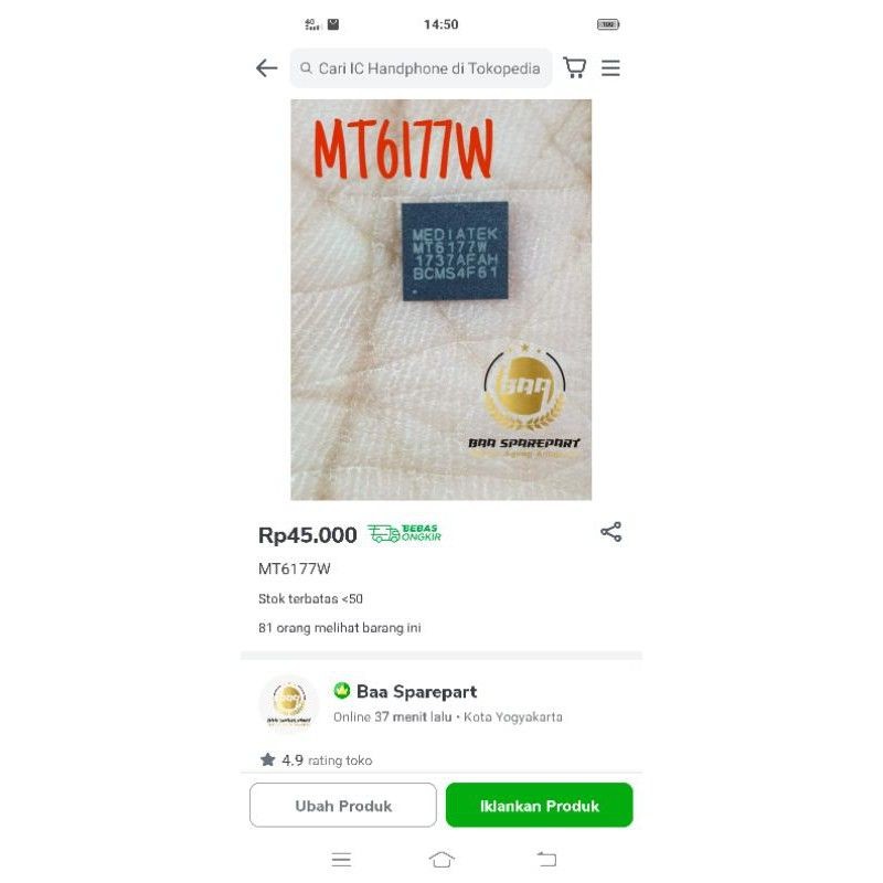 Jual ic MT6177W | Shopee Indonesia