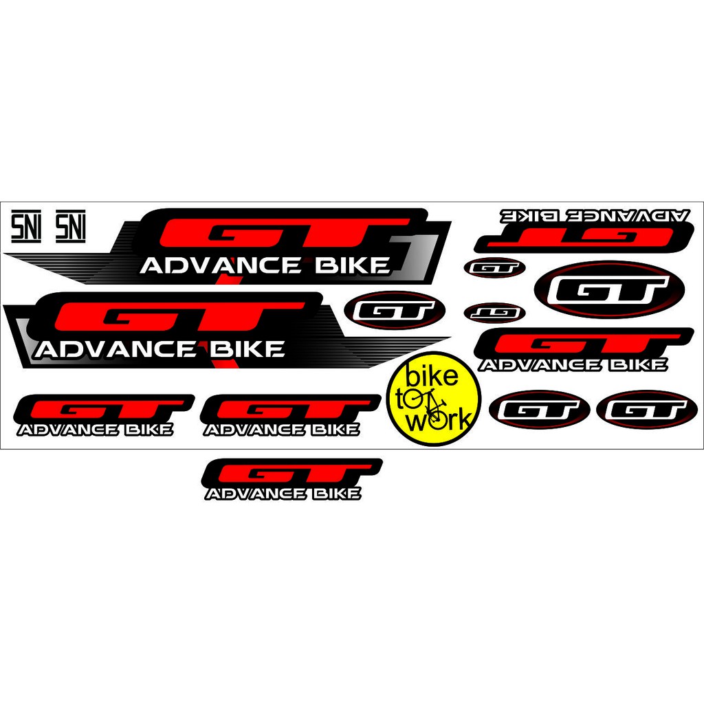 Jual STIKER STRIPING NEW SEPEDA GT ADVANCE STIKER CUSTOM | Shopee Indonesia
