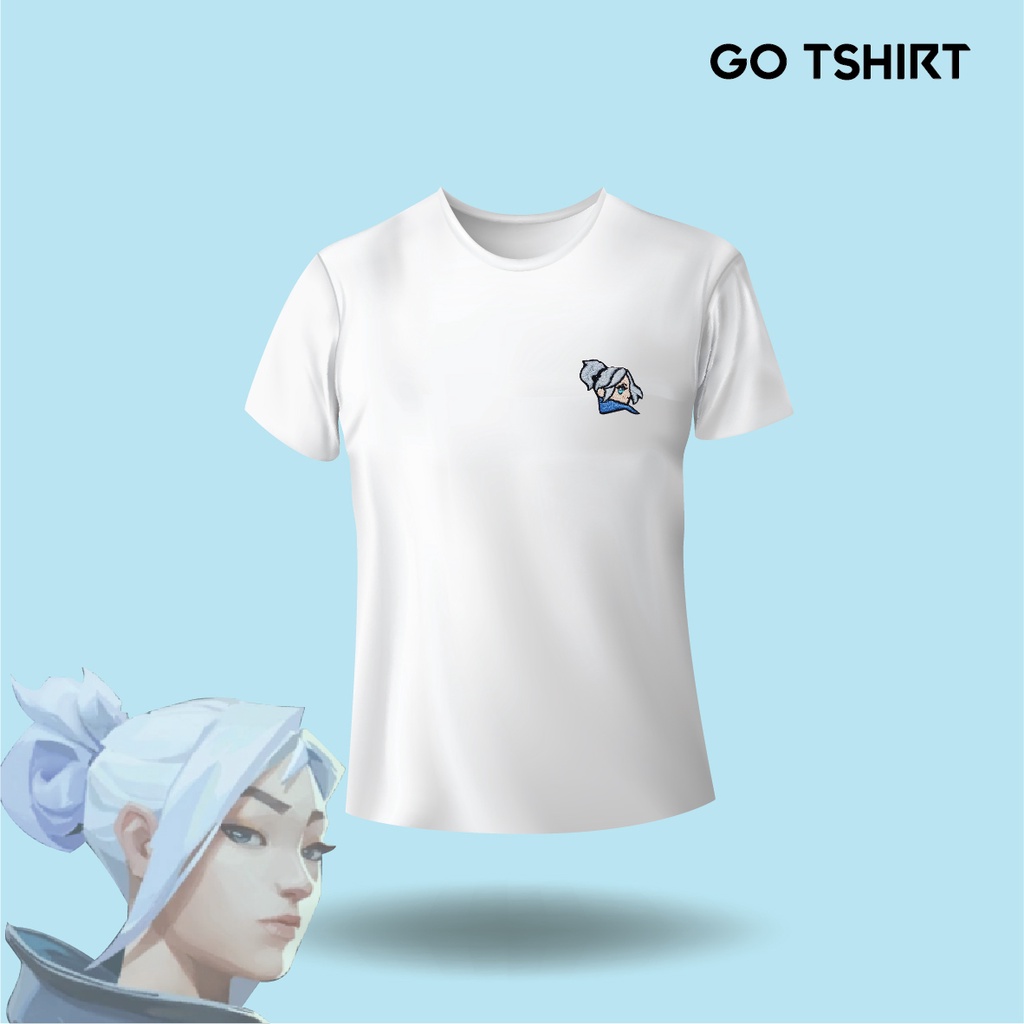 Jual Baju Kaos Bordir Jett Valorant | GO TSHIRT | Shopee Indonesia