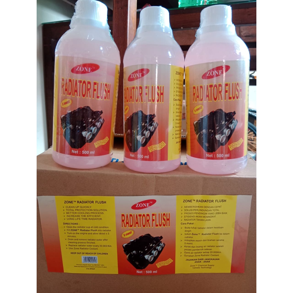 Jual Radiator Flush Zone Radiator Flush 500 ml Cairan Kuras Pembersih ...